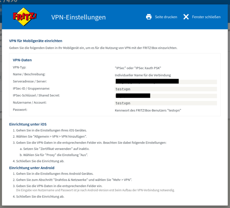 Fritzbox VPN-Server für die Client-Einwahl einrichten | heimnetz.de