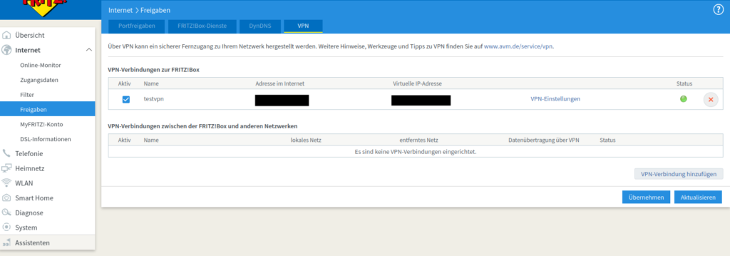 Fritzbox VPN-Server für die Client-Einwahl einrichten | heimnetz.de